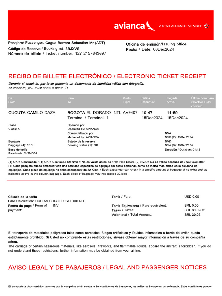Your Electronic Ticket-EMD Receipt-3 | PDF
