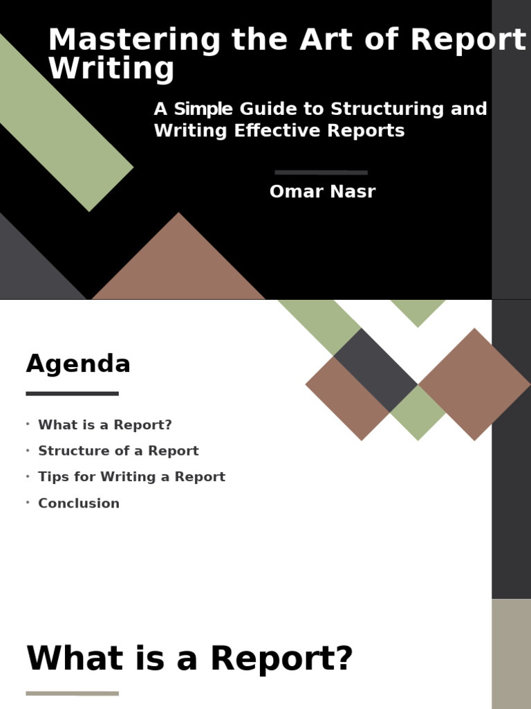 Effective Report Writing Guide | PDF
