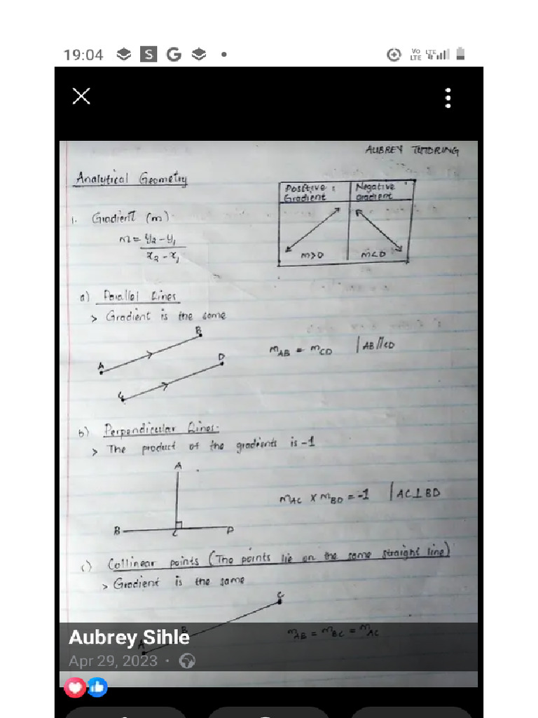 Analytical Geometry Pdf
