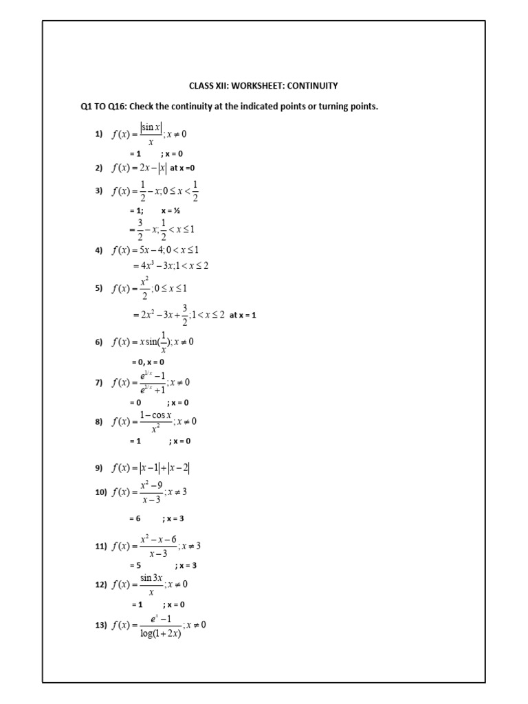 CONTINUITY WS1 | PDF