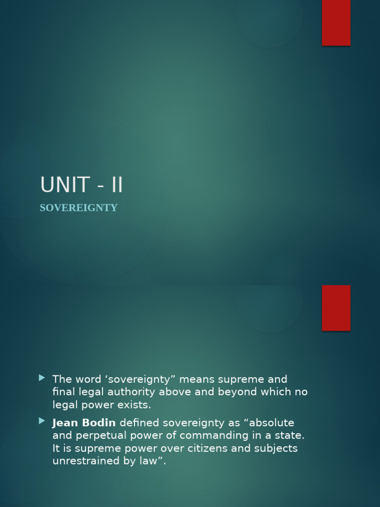 1. Sovereignty | PDF | Sovereignty | State (Polity)