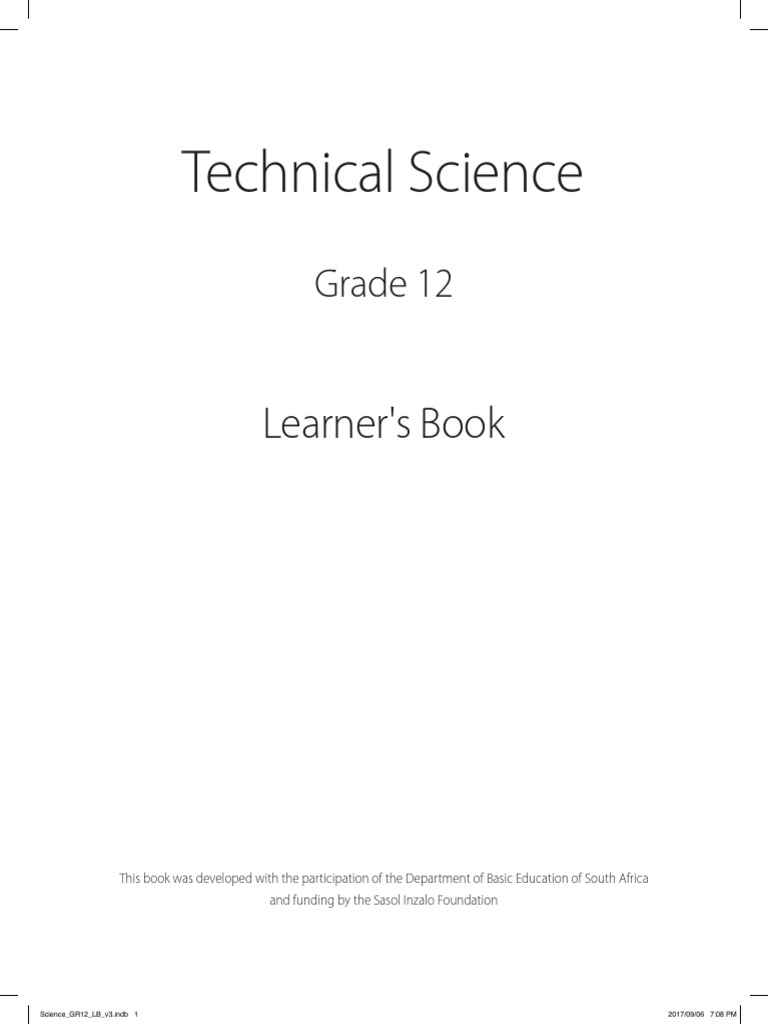 Grade 12 Technical Science Learner's Book | PDF | Force ...