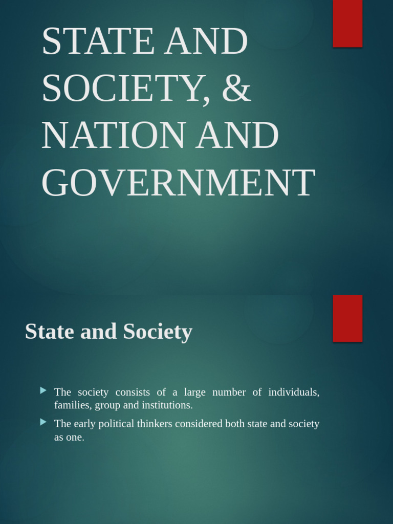 Understanding State, Society, and Nation | PDF | Nation | Political Science