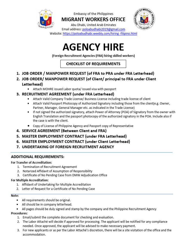 agency fra skilled 2023 | PDF | Travel Visa | Passport