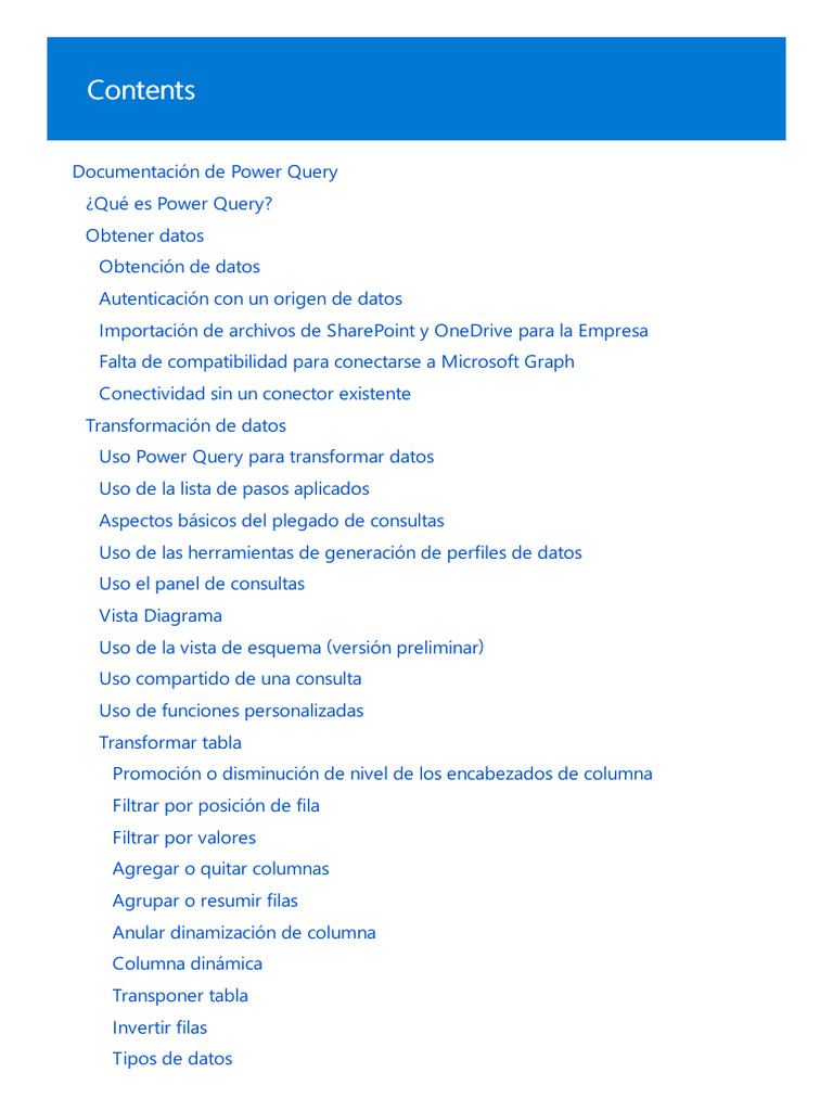 Guía Completa de Power Query | PDF | Archivo de computadora | Autenticación
