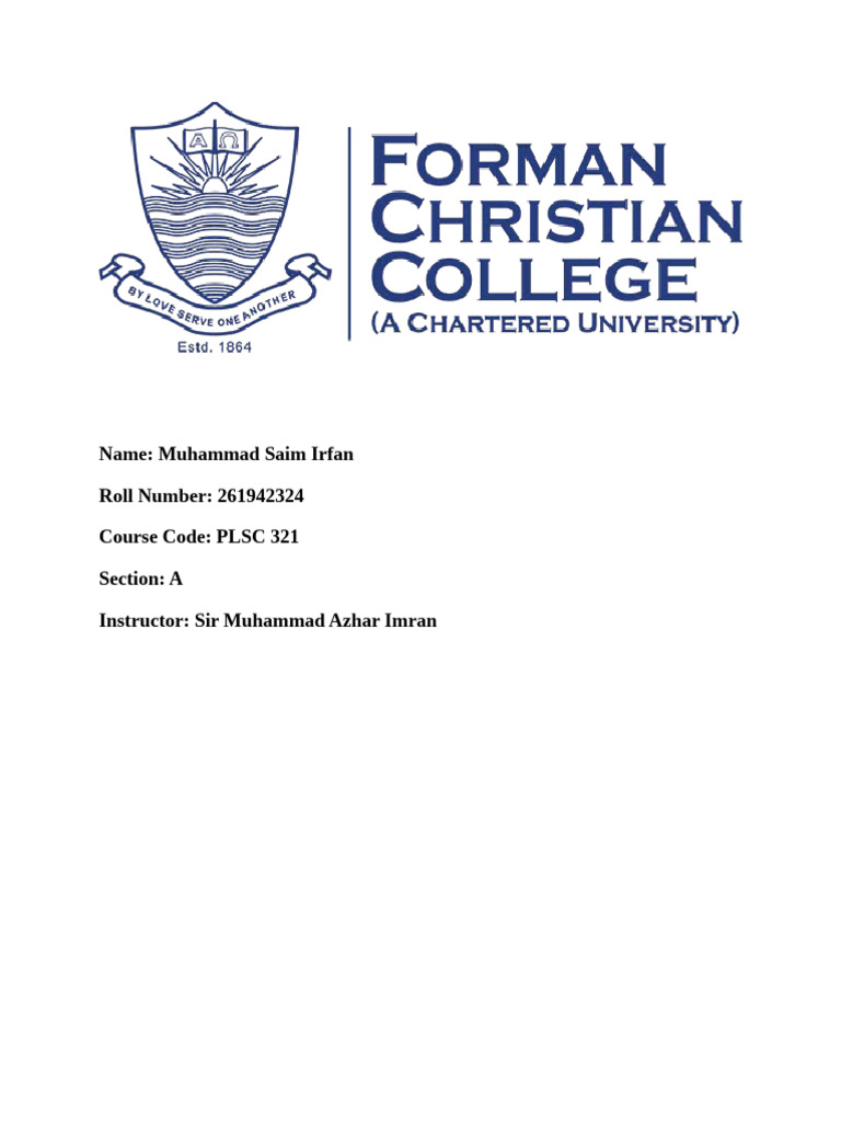 PLSC 321, Summary of Chapter 2,3,4. | PDF | Global Politics | Foreign ...