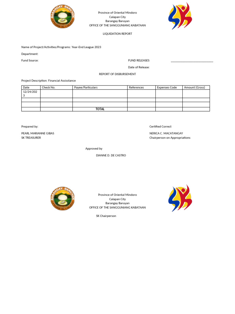 Liquidation Report | PDF