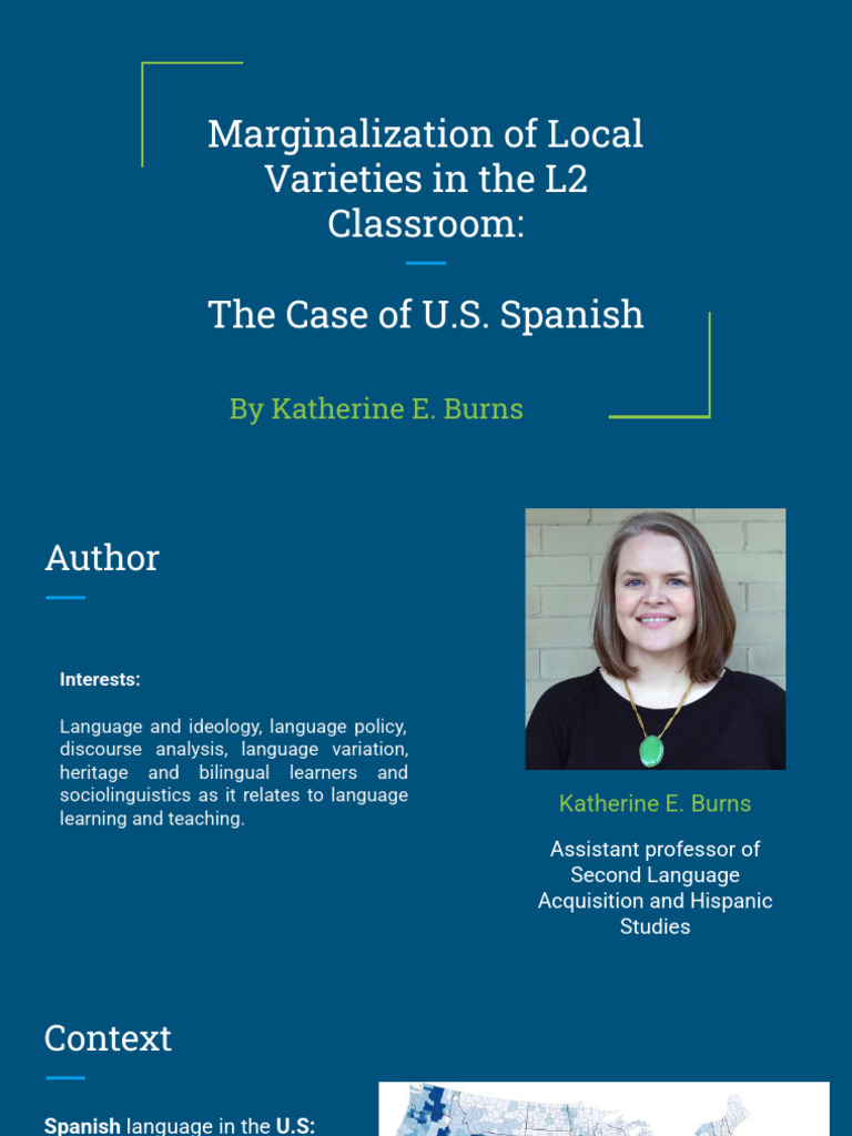 U.S. Spanish in L2 Classrooms | PDF | Second Language | Spanish Language