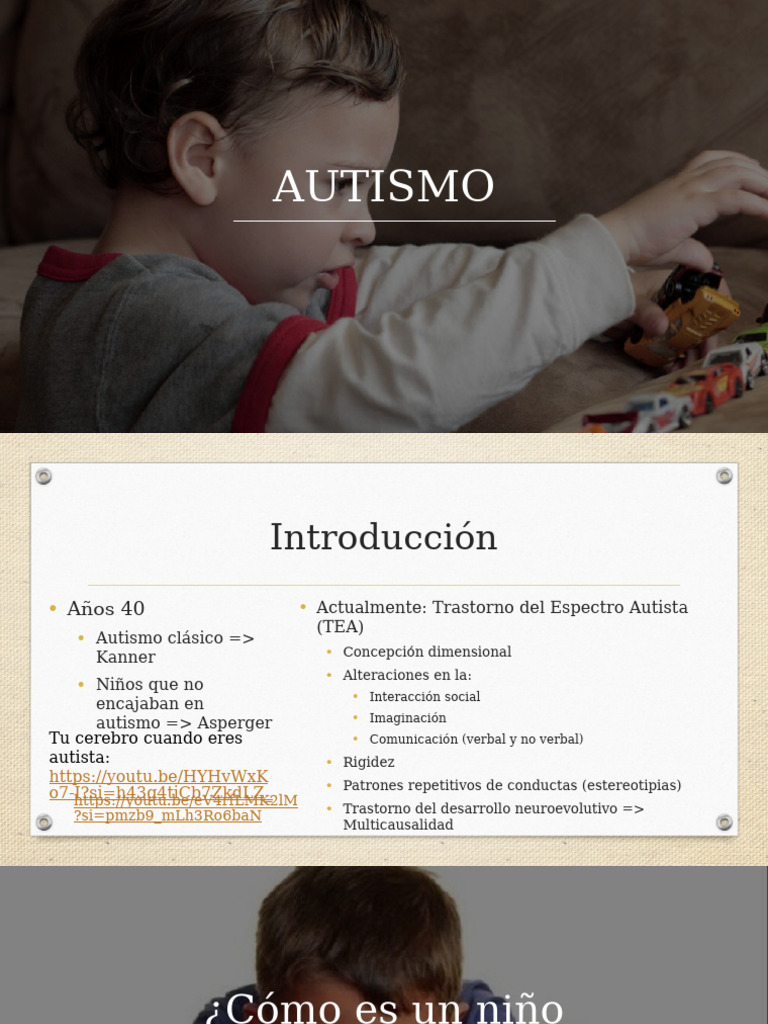 Tema 7 Autismo | PDF | Espectro autista | Conceptos psicologicos