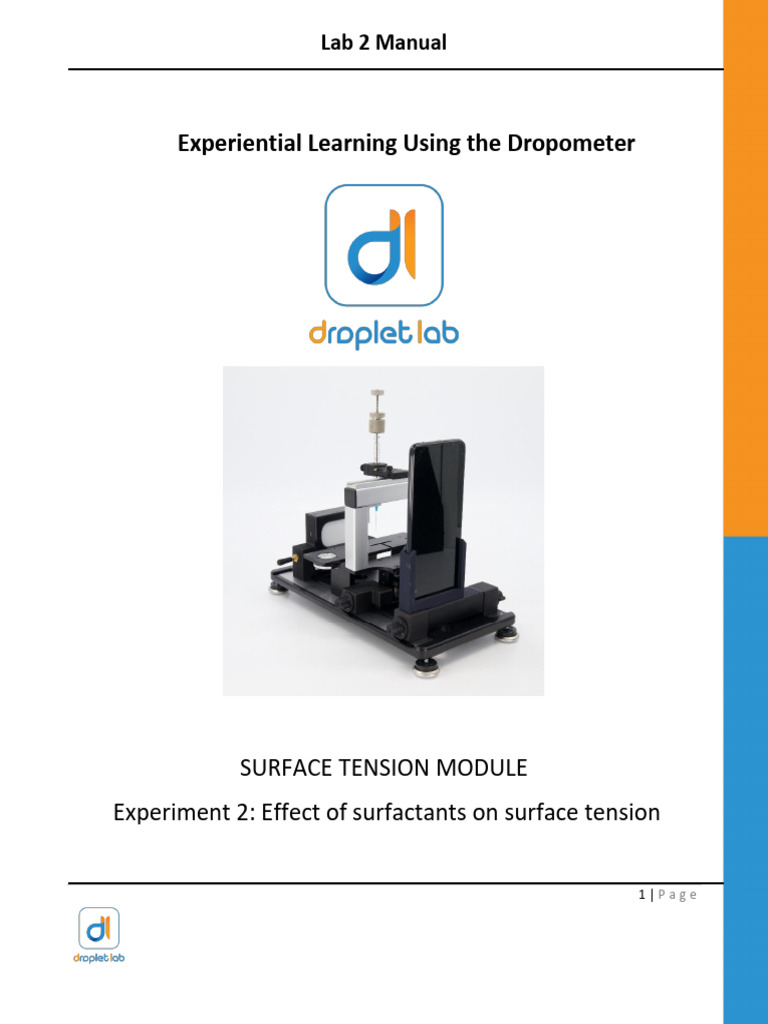 Experiment 2 | PDF | Surface Tension | Chemical Polarity