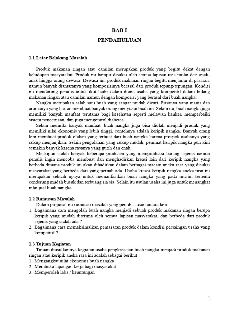 Proposal Program Kreativitas Mahasiswa | PDF