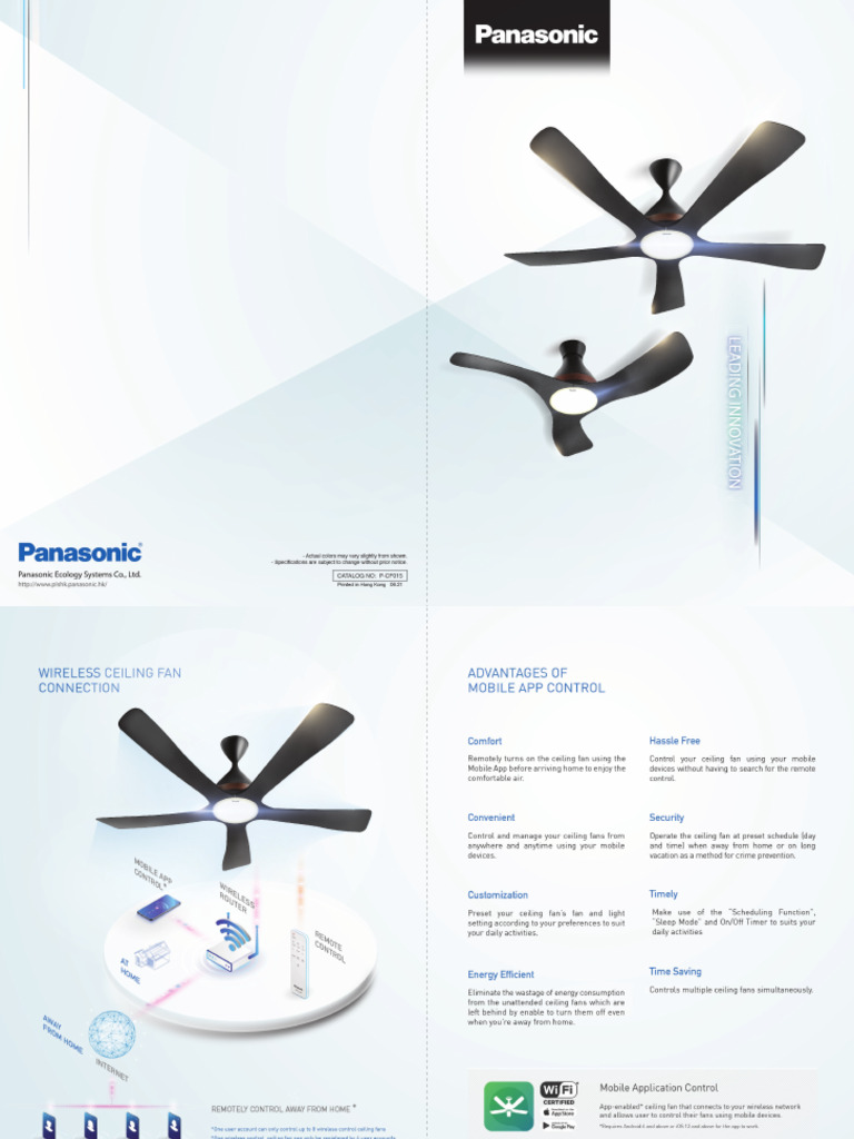 Ceiling Fan Wi-Fi Series Catalog VN en | PDF