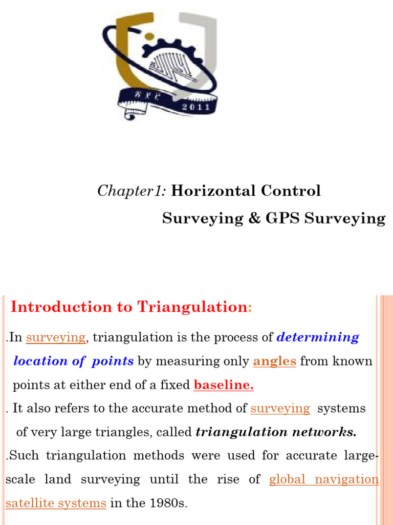 Slide_Chap1 | PDF | Global Positioning System | Surveying