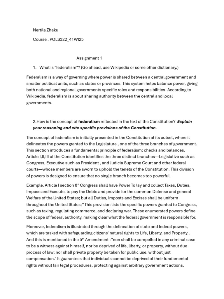 Nertila Zhaku Pols Decem.24 | PDF | Article One Of The United States ...