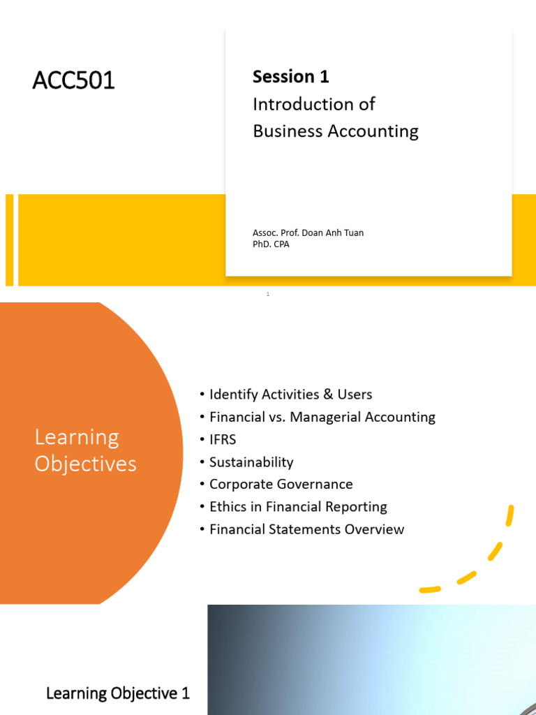 Introduction to Business Accounting Concepts | PDF | International ...