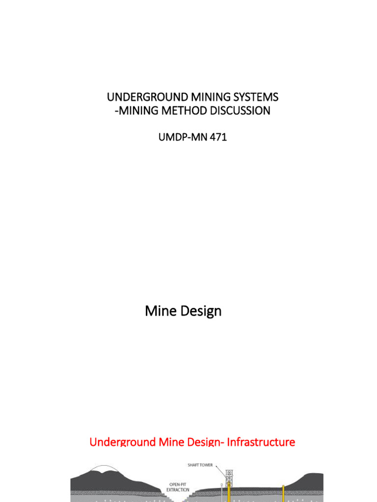 Presentation-Mining Methods | PDF | Mining | Heavy Industry