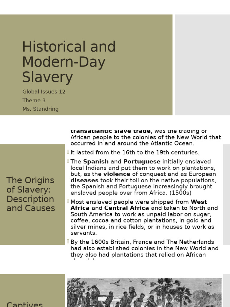 Modern Day Slavery | PDF | Atlantic Slave Trade | Slavery