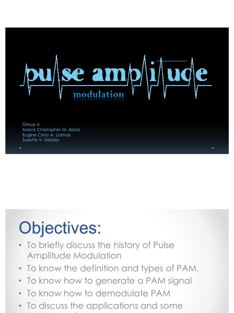 Pulse Amplitude Modulation | PDF | Modulation | Radio Technology