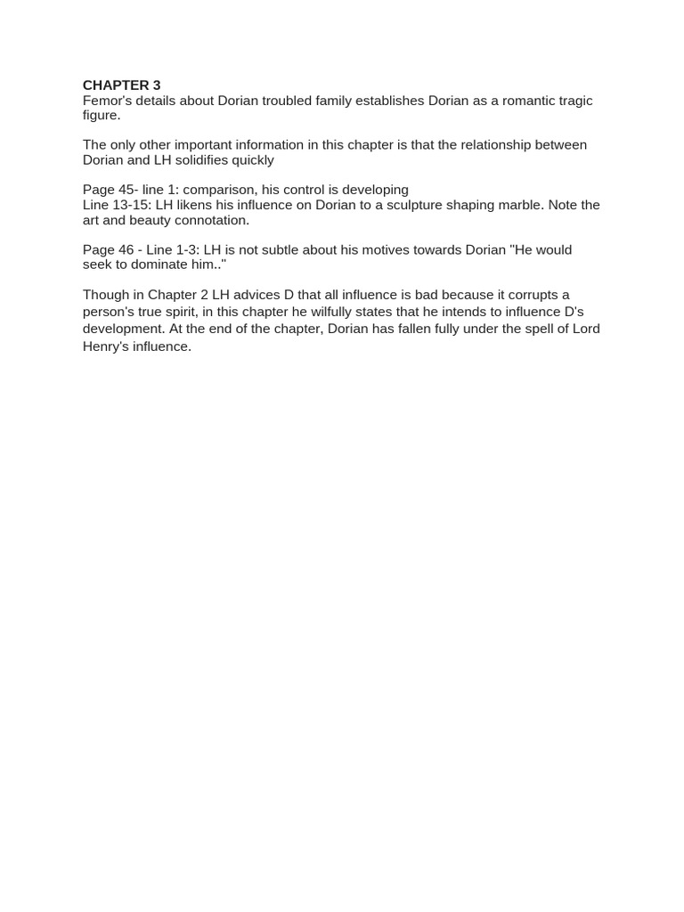 Chapter 3 Dorian | PDF