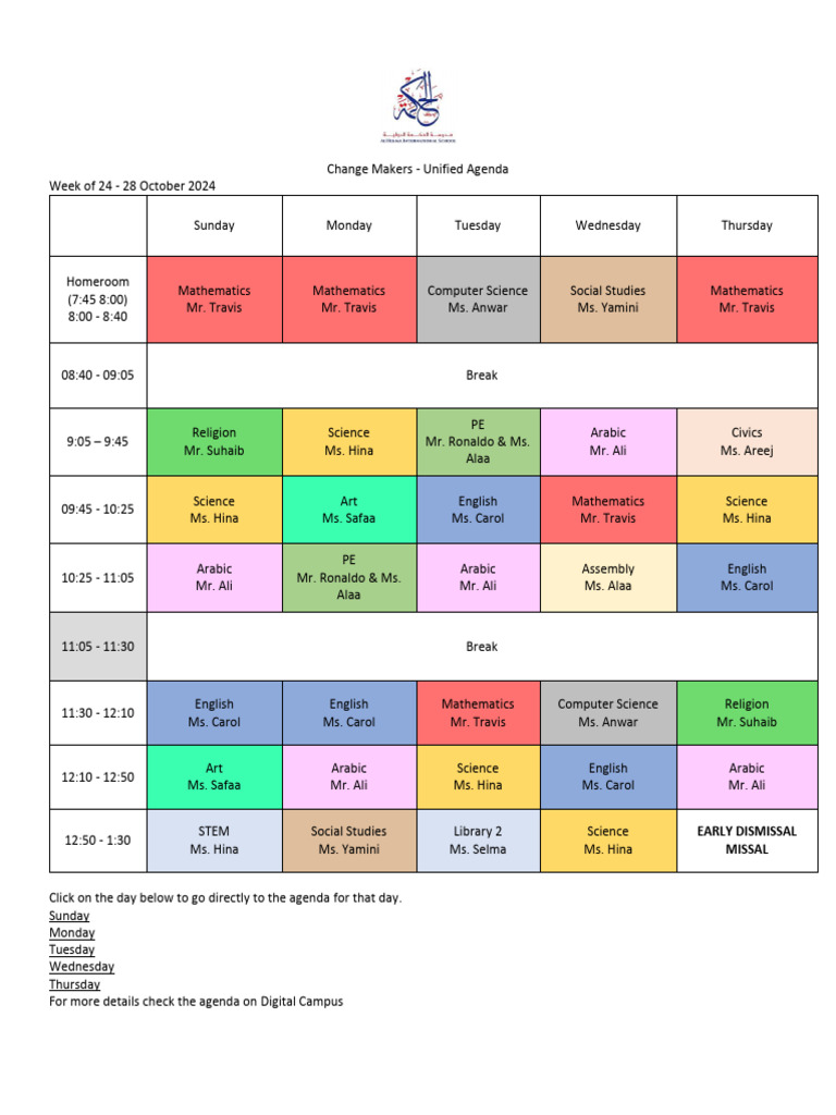 Grade 5C - Change Makers Agenda 2 | PDF