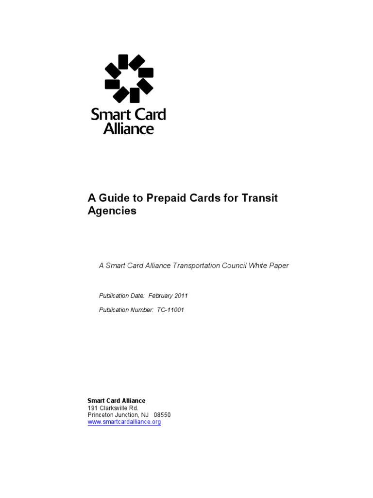 Prepaid Cards For Transit Agencies 20110212 | PDF | Stored Value Card ...