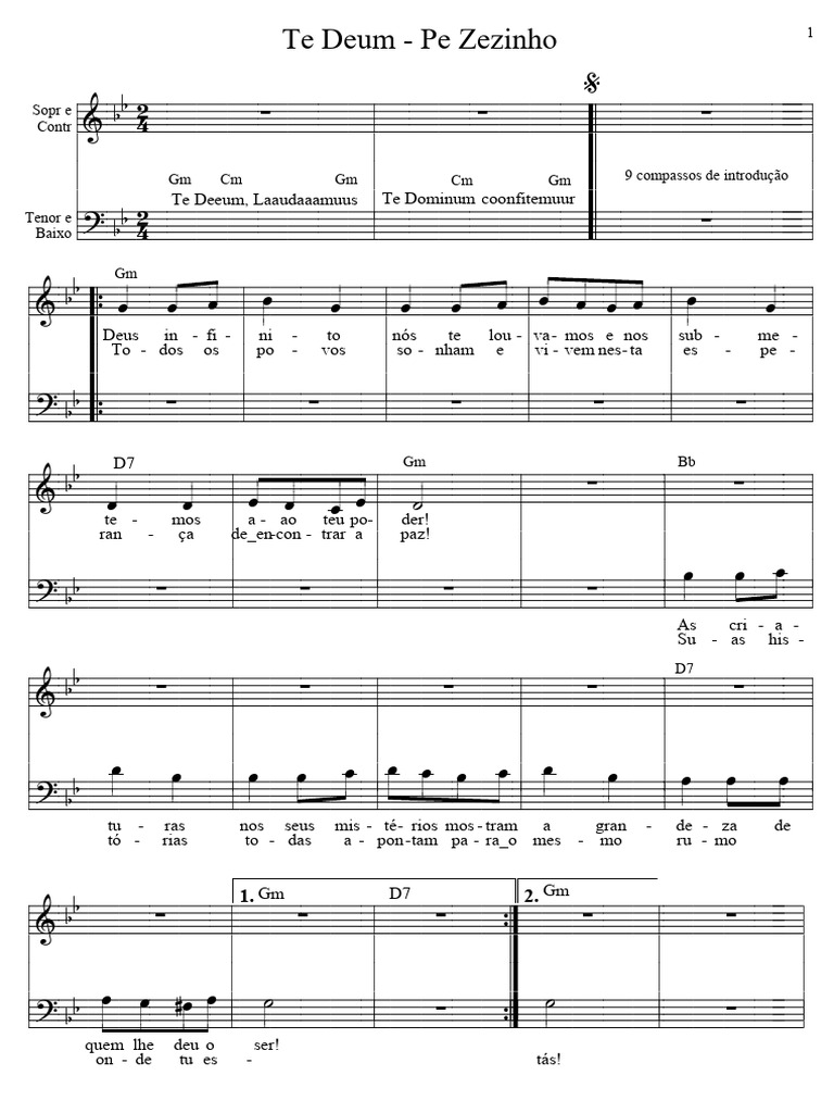 19 Te Deum - Coral | PDF