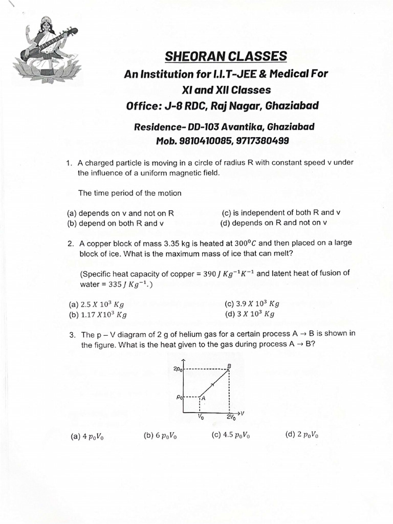 SHEORAN CLASSES (1) - Compressed | PDF