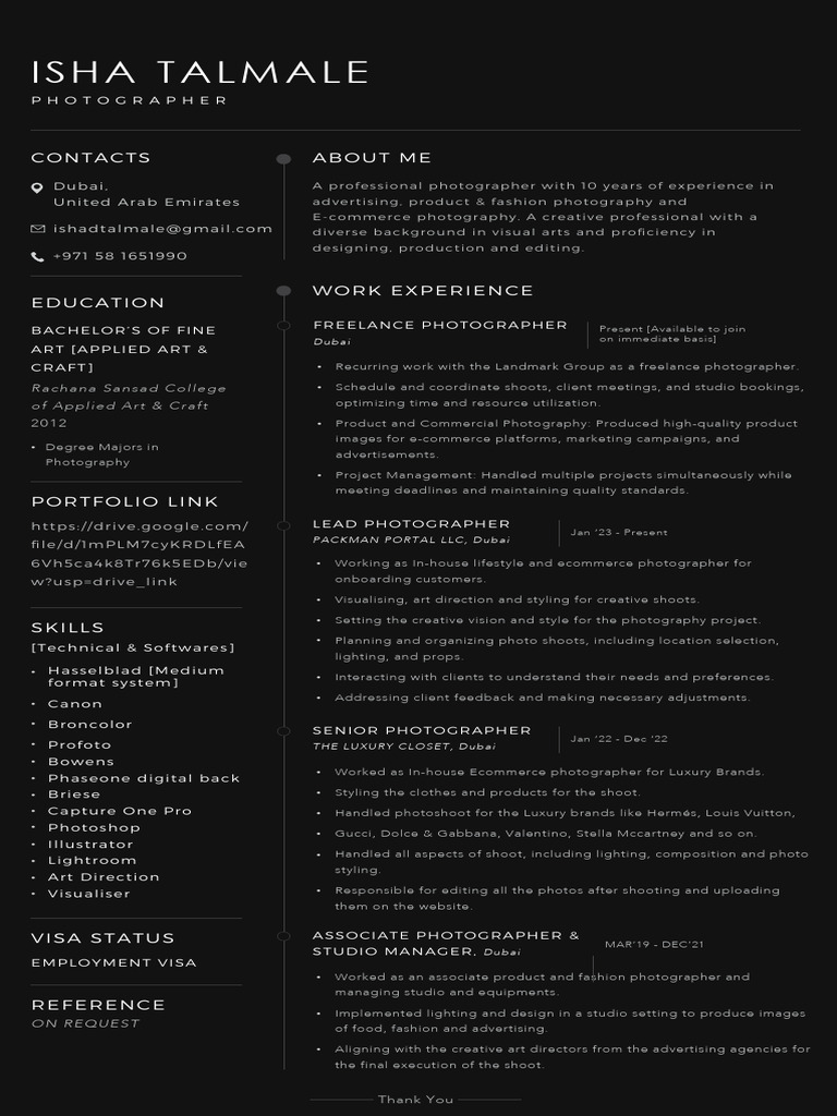 Isha Talmale: Contacts About Me | PDF | Imaging