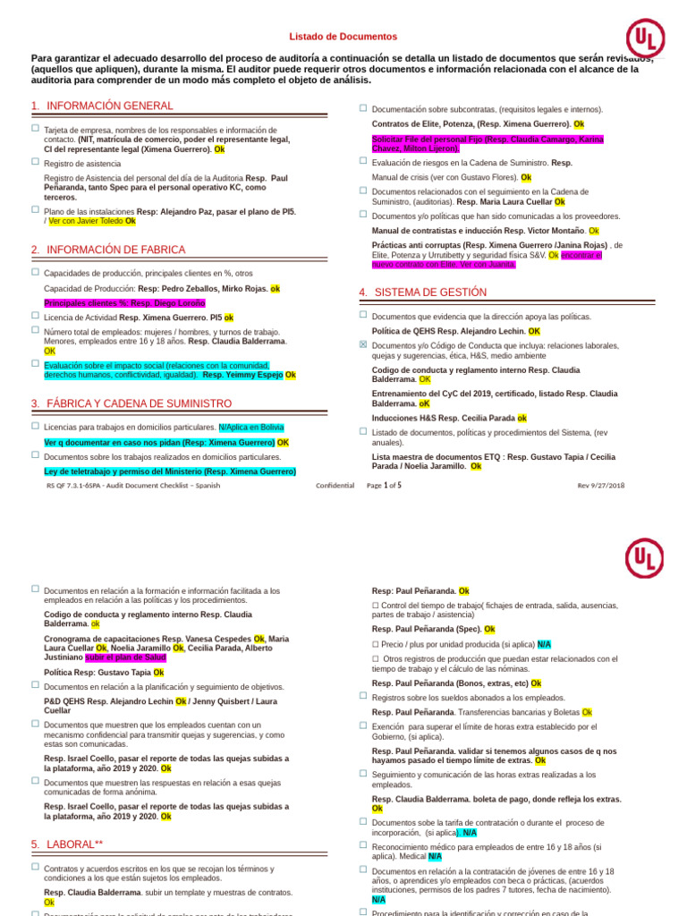 Documentos Necesarios para Auditoría | PDF | Auditoría | Business