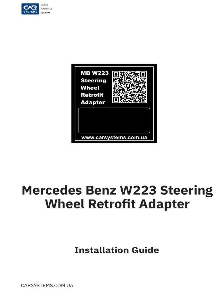 W223 Steering Wheel Retrofit Guide | PDF | Electrical Connector ...