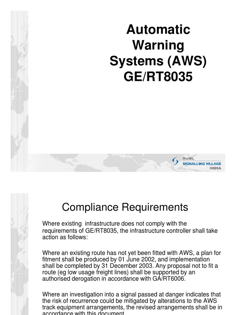 Automatic Warning System (AWS) (Compatibility Mode) | PDF | Rail ...