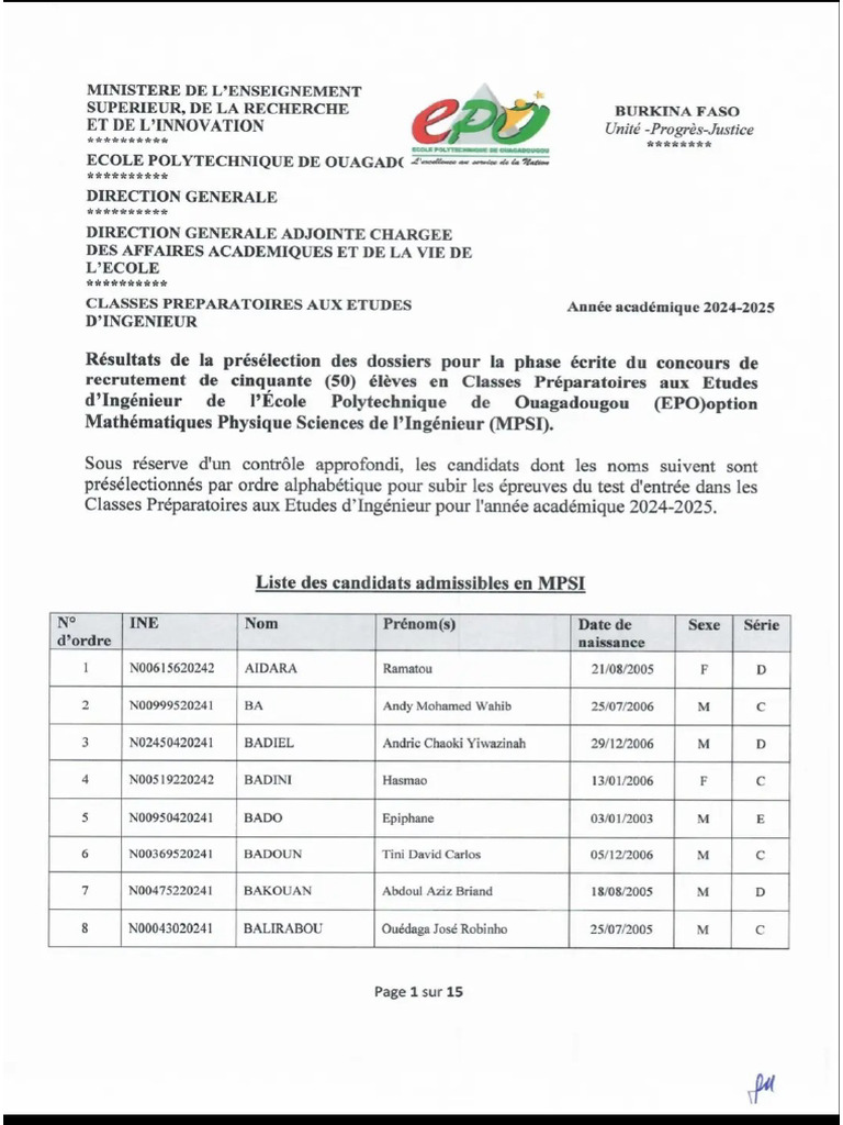 PDF - Mpsi Epo 2024 | PDF