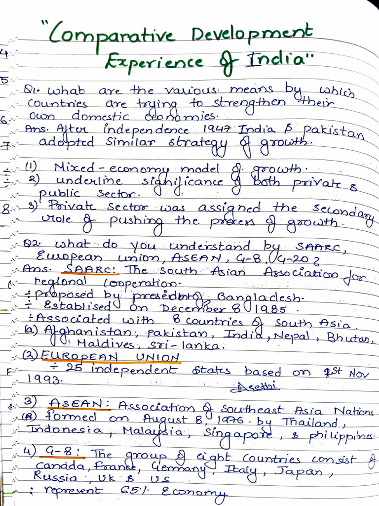 Comparative Development of India and Pakistan | PDF
