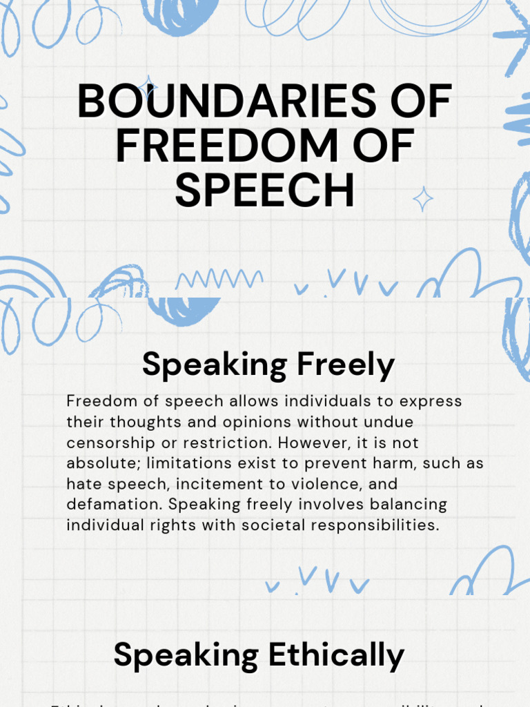 Limits and Ethics of Free Speech | PDF