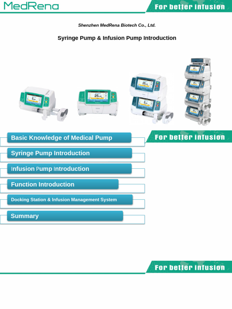 MedRena Product Profile-V4.3 | PDF | Intravenous Therapy | Syringe