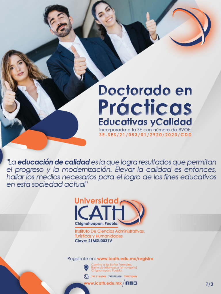 Doctorado en Calidad Educativa Online | PDF | Aprendizaje | Tecnologia ...