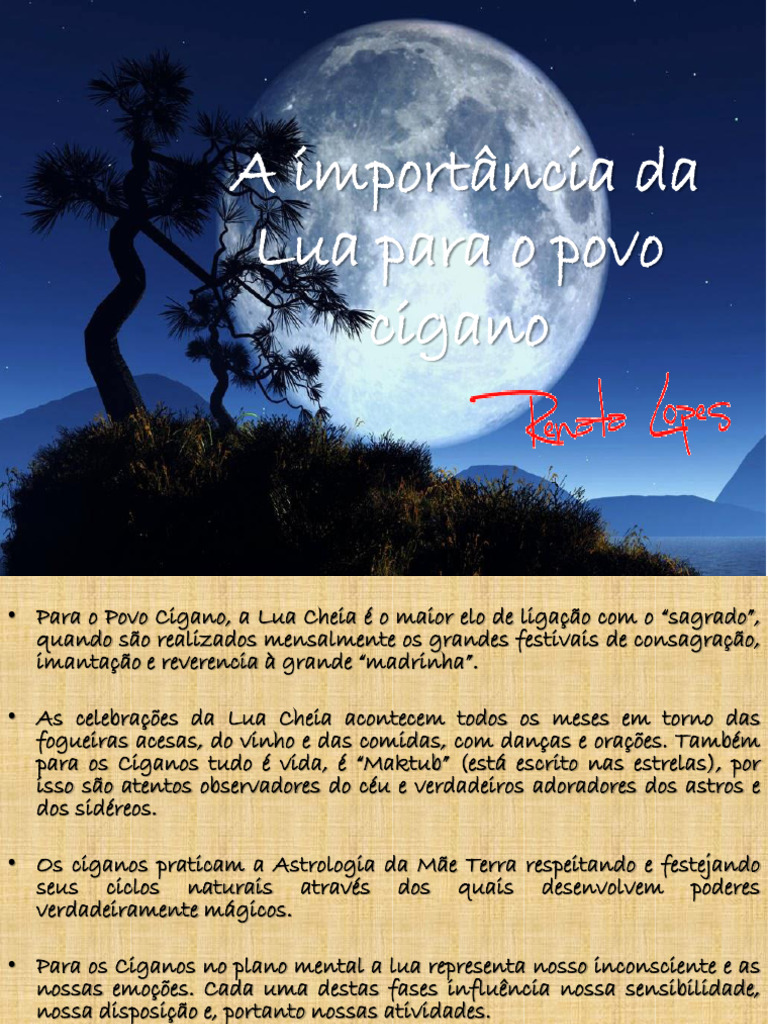 Importância da Lua para os povos Ciganos | PDF