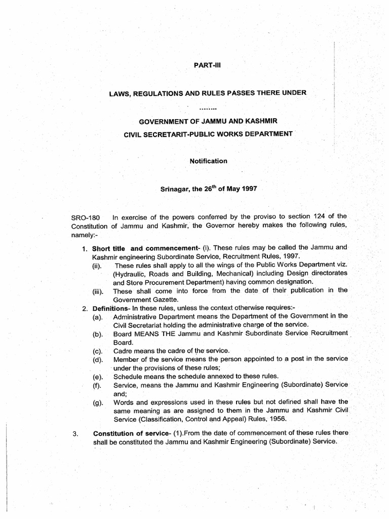 Recruitment Rules NG | PDF