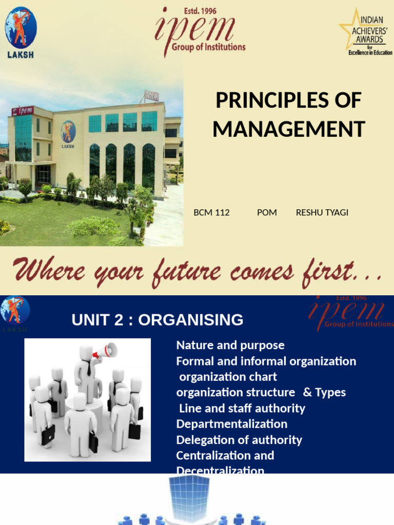 Unit 2 Organizing | PDF | Organizational Structure | Business
