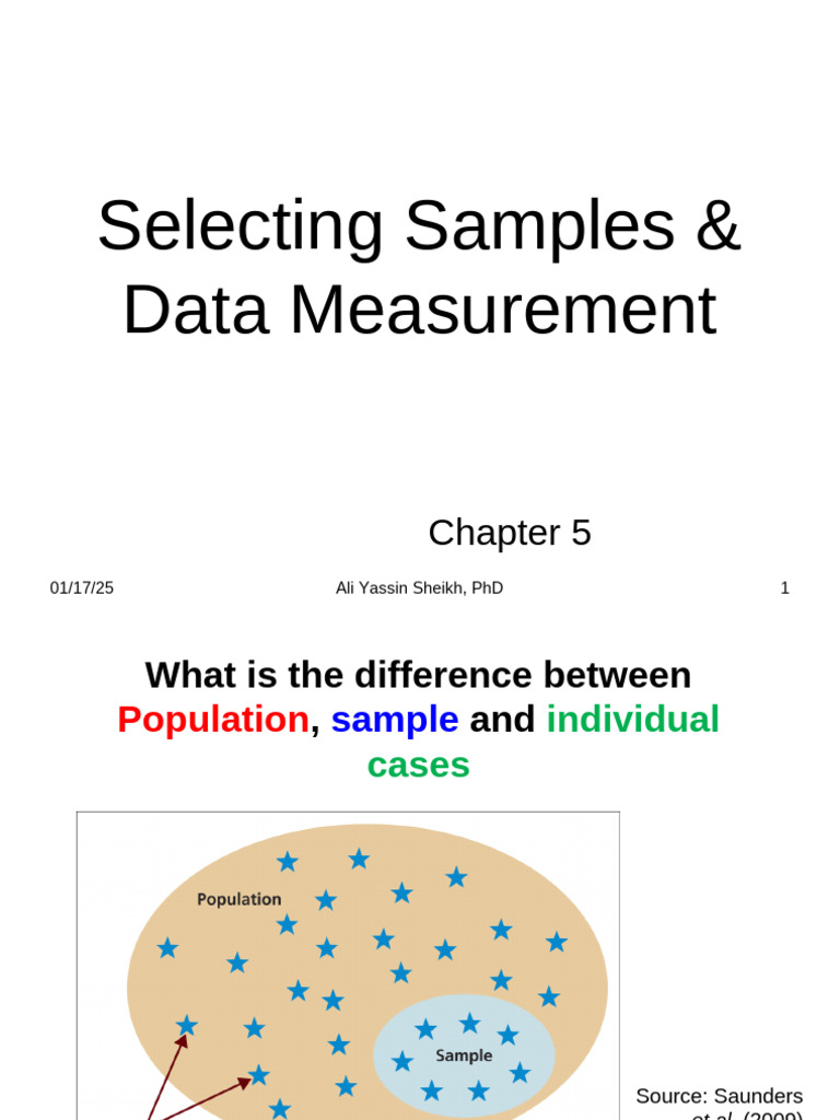 Sampling Techniques and Data Measurement | PDF | Level Of Measurement | Sampling (Statistics)