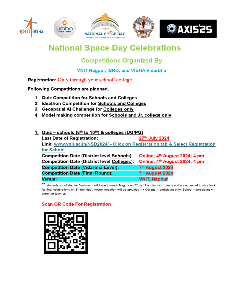 NSD Competition Details Ver 2 | PDF | Astronomy | Flight