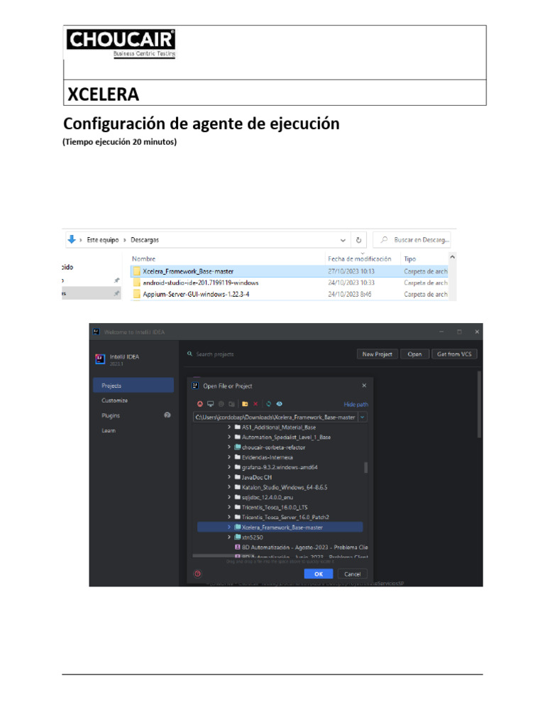 XCELERA - Configuración de Agente | PDF