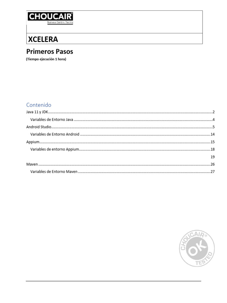 Configuración Inicial de XCELERA para Pruebas Automatizadas | PDF ...