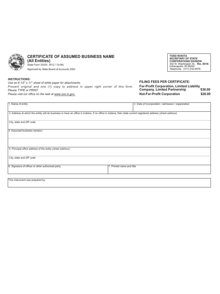 Assumed Business Name | PDF
