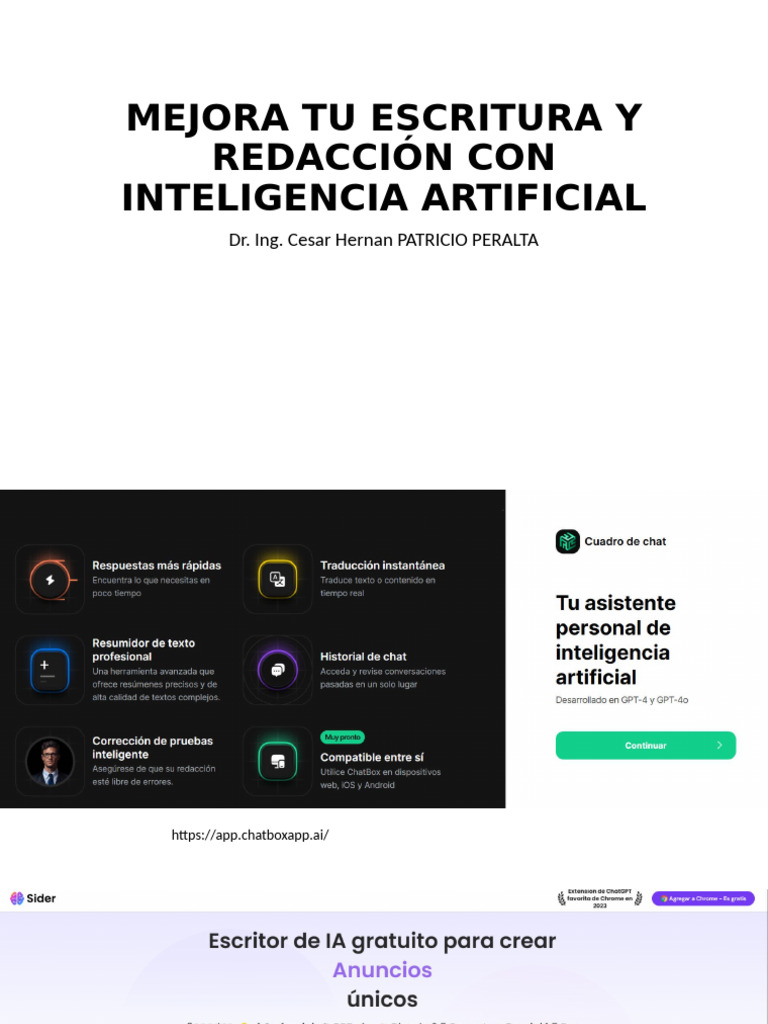 3 - Mejora Tu Escritura y Redacción Con Inteligencia Artificial | PDF