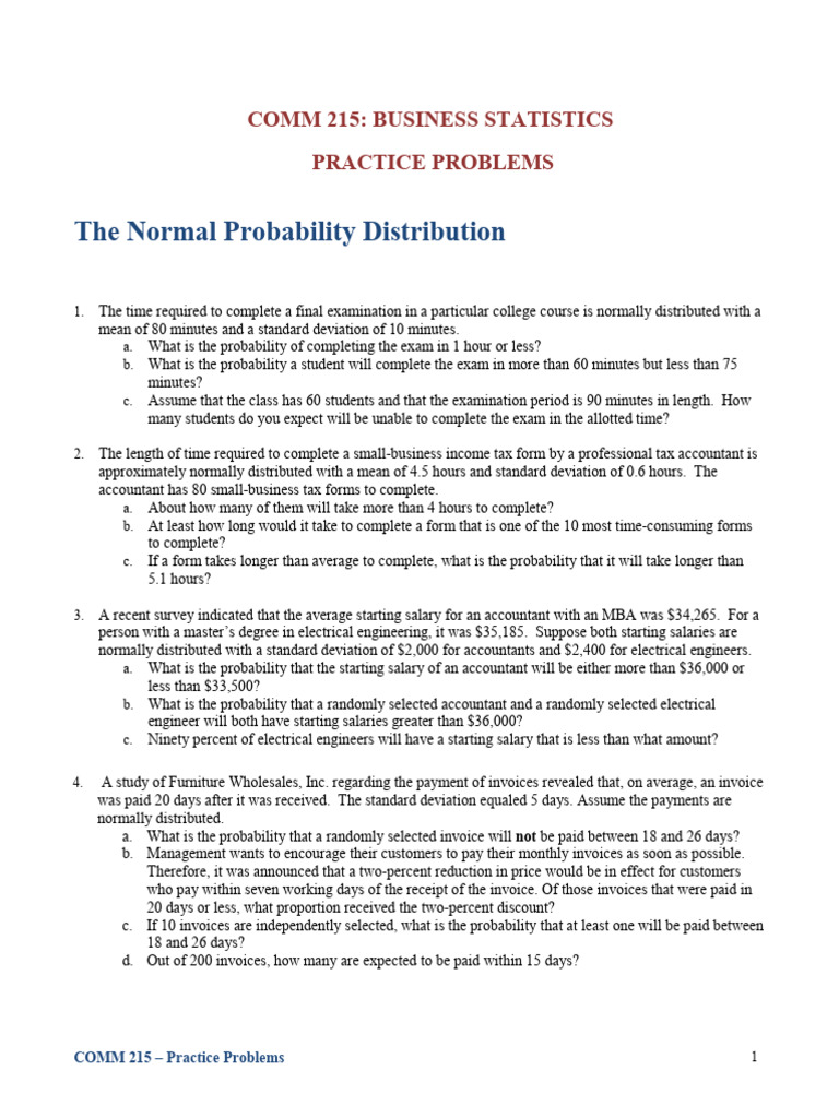Continuous Probability | PDF | Normal Distribution | Standard Deviation