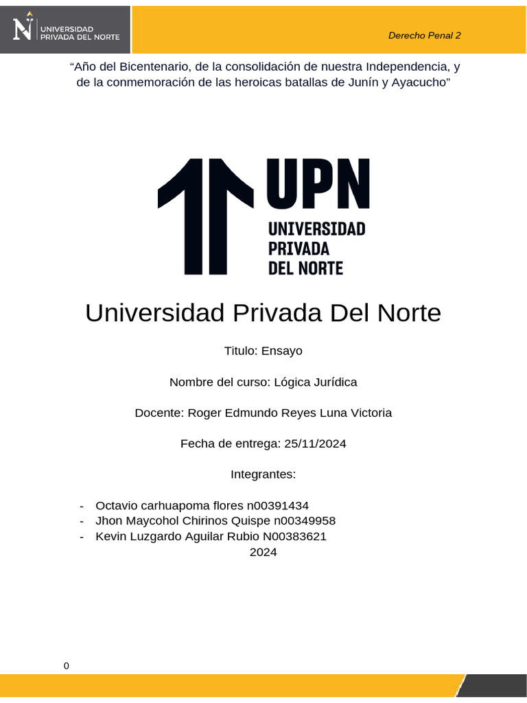 Evaluacion final_Derecho penal 2_Luis angel choque cabello, Maria ...