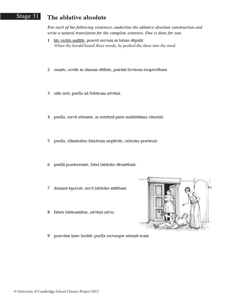 31.2 - Ablative Absolute Worksheet | PDF