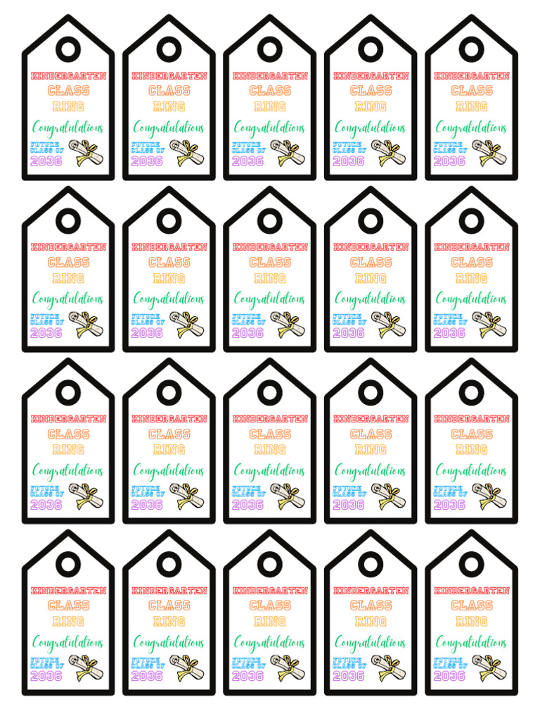 Kindergarten Class Ring 2036 Guide | PDF