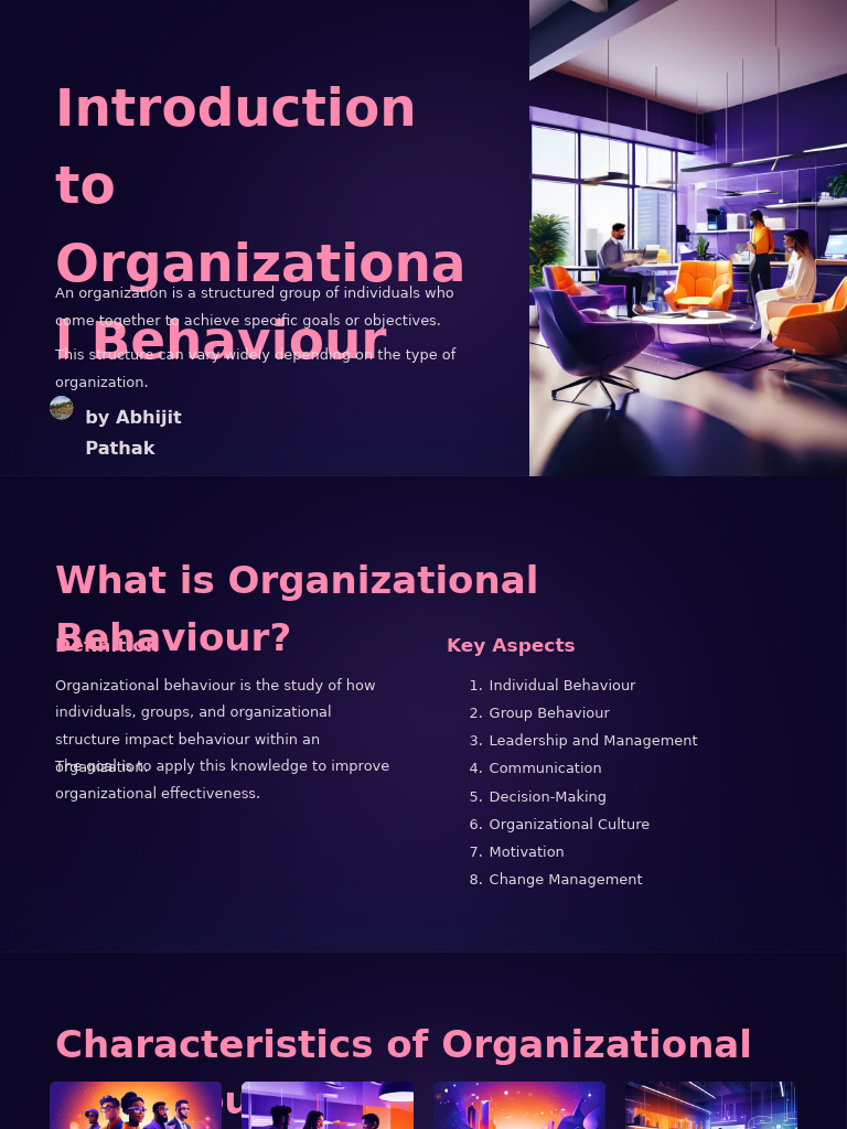 Introduction-to-Organizational-Behaviour | PDF | Organizational Behavior | Goal